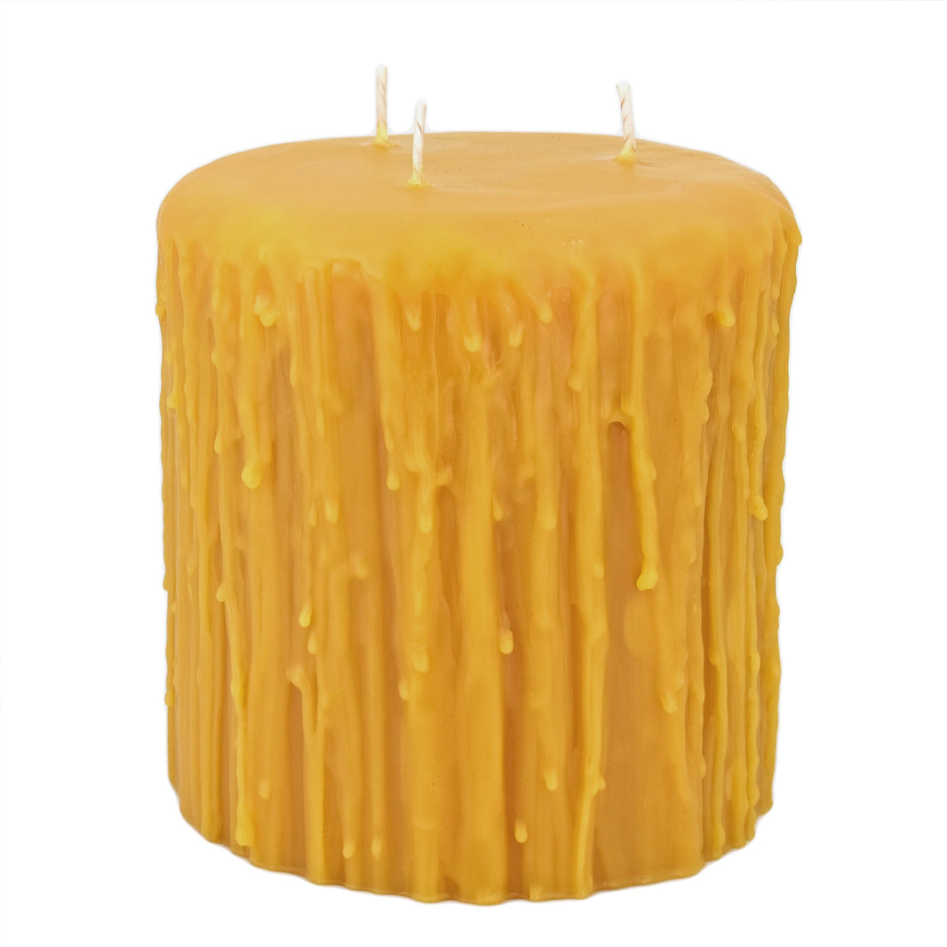 3-Wick Beeswax Candles – Honey Candles Canada
