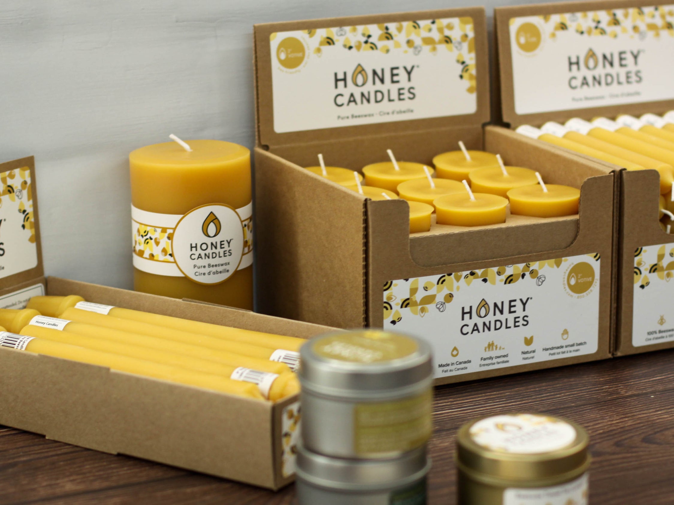 100% Pure Beeswax Candles at Honey Candles Store – Honey Candles Canada